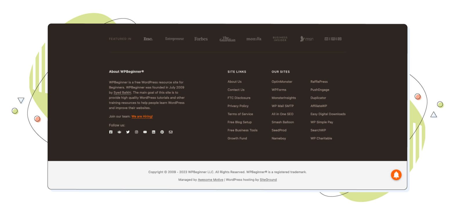 Website Footer Design: Best Practices, & Examples | HostPapa