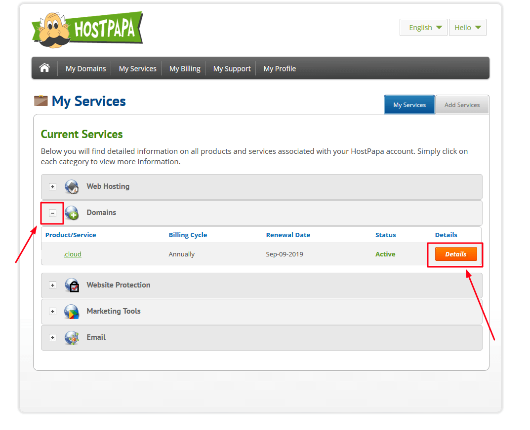 How to cancel a HostPapa service - HostPapa Dashboard