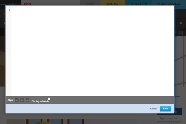 Adding HTML - HostPapa Website Builder