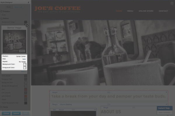 Personalize your Style - HostPapa Website Builder