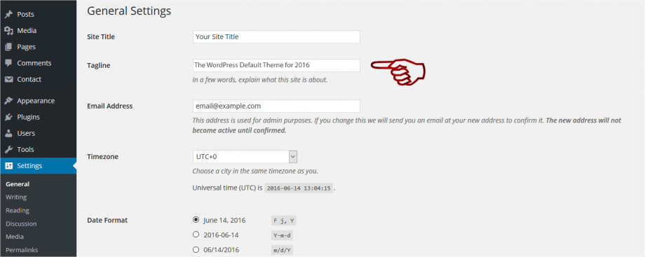 How to change my WordPress website subheading - HostPapa Knowledge Base
