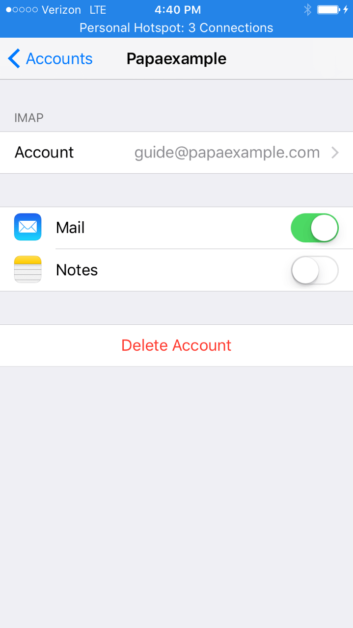 Fixing the “Cannot verify server identity” notice in iOS Mail App