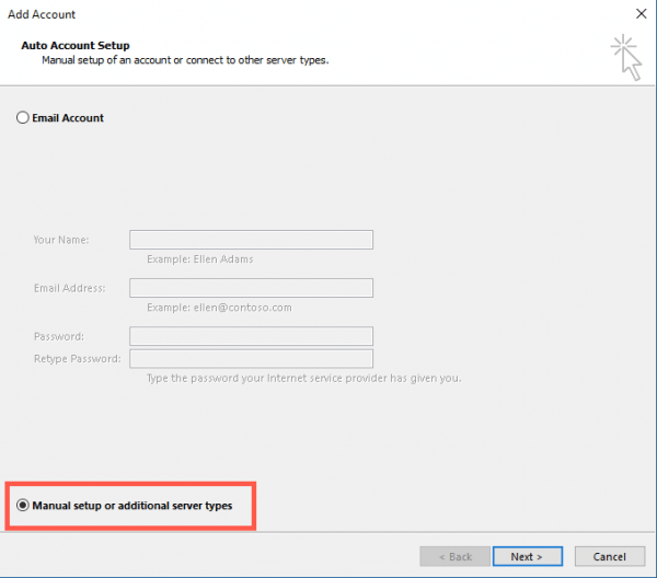 Changing an account from POP to IMAP in Outlook