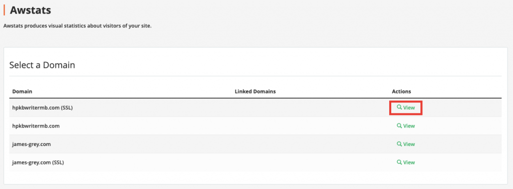 How to view website statistics in cPanel | HostPapa Support