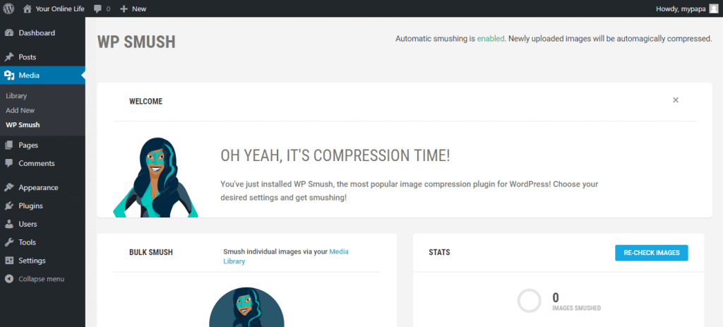 How to use Smush Image Compression for WordPress - HostPapa Knowledge Base