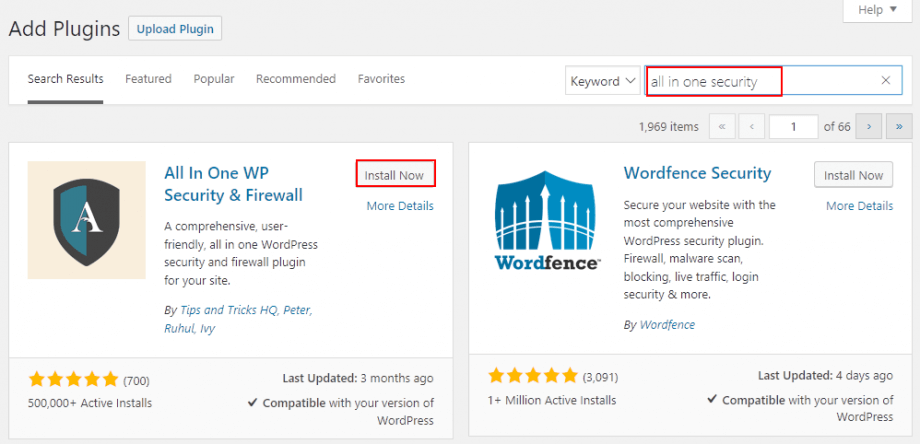 How to install and set up the All In One WordPress Security plugin ...