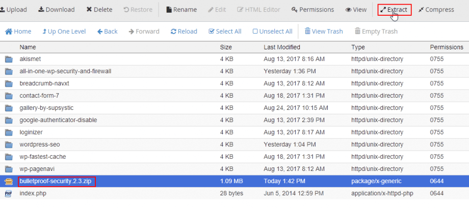 How to install and set up the BulletProof Security plugin for WordPress - HostPapa Knowledge Base
