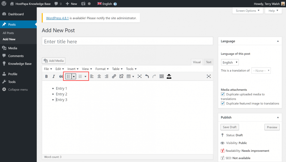 How to create and style lists with CSS in WordPress
