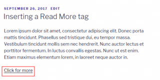 How to edit the Read More button in WordPress and create excerpts