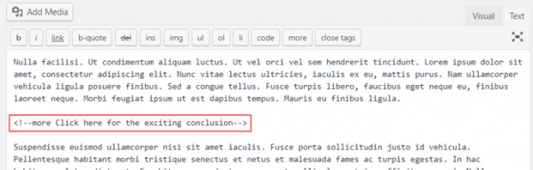 How to edit the Read More button in WordPress and create excerpts