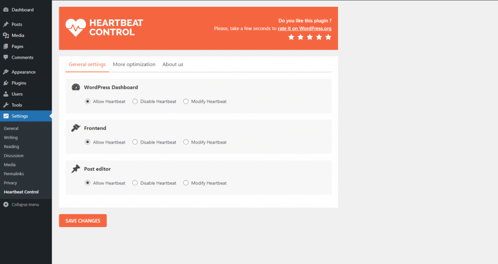 How to configure WordPress Heartbeat - HostPapa Knowledge Base