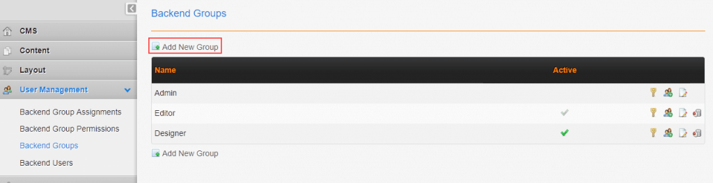 Administering users & groups in CMS Made Simple