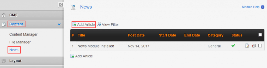 How to use the News module in CMS Made Simple | HostPapa Support