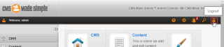 How to log in and out of CMS Made Simple - HostPapa Knowledge Base