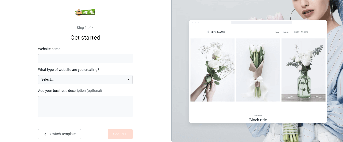 Getting started with the HostPapa Website Builder