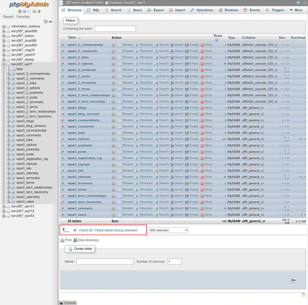 How to repair MySQL databases and tables with phpMyAdmin | HostPapa