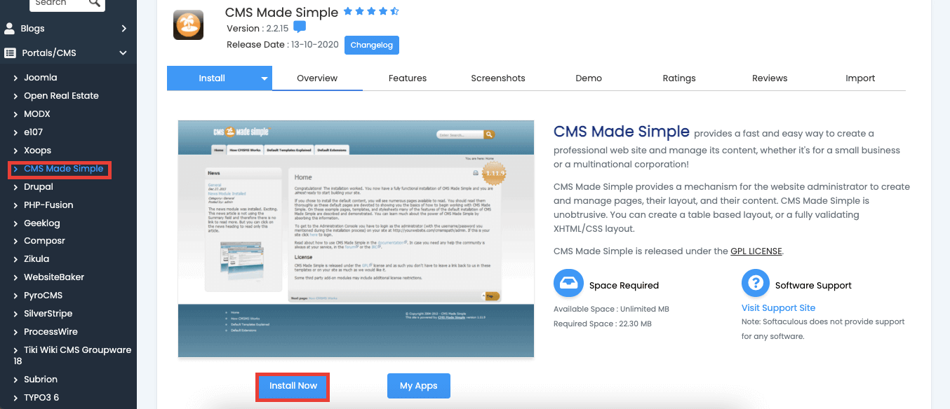 How to install CMS Made Simple | HostPapa Support