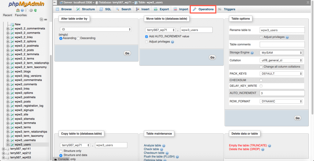 How To Use Phpmyadmin To Modify Fields In Database Tables