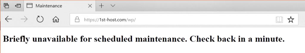 How to manually enable and customize the maintenance file in WordPress