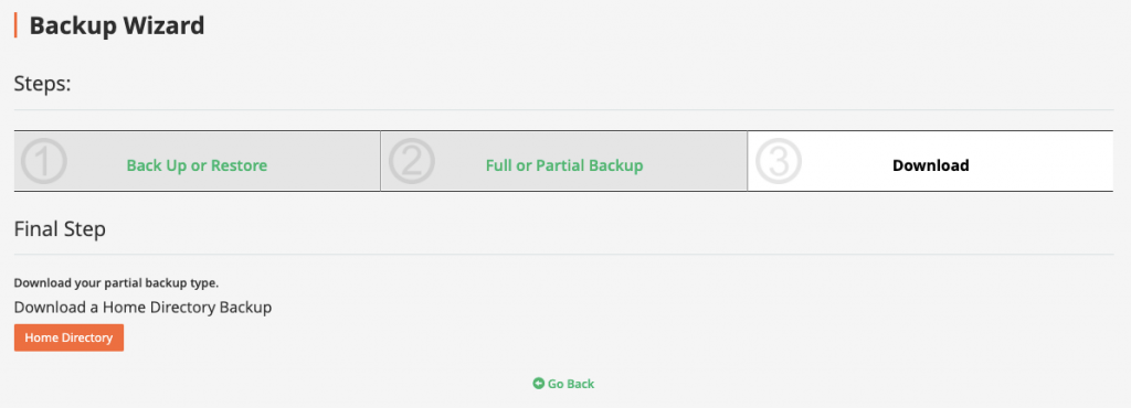 Create full & partial backup files with cPanel’s Backup Tool