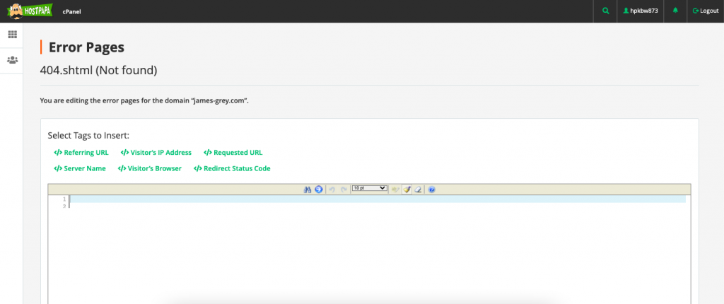 How to set up custom error pages in cPanel | HostPapa Support