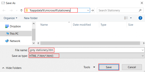 How to Create Personal Stationery in Outlook 2016