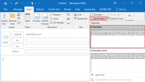 How to save and reuse email content in Outlook 2016