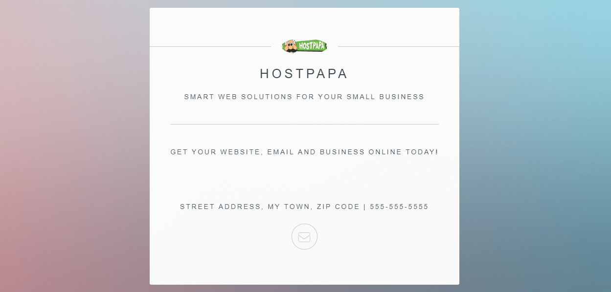 How to create a temporary landing page using Site Publisher | HostPapa