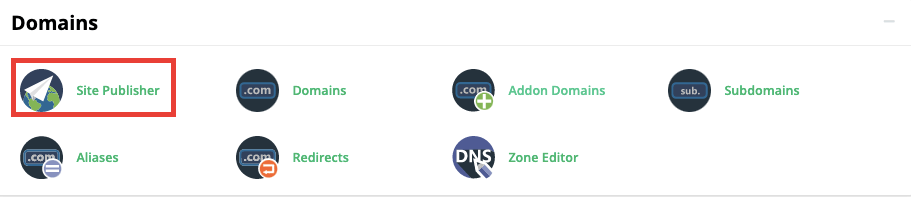 How to create a temporary landing page using Site Publisher | HostPapa