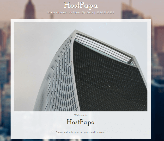 How to create a temporary landing page using Site Publisher | HostPapa