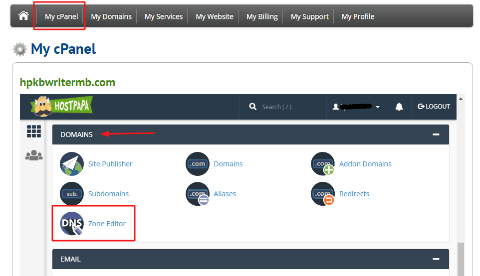 Configuring DNS settings in Protection Power - HostPapa Knowledge Base