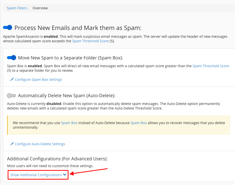 So nutzen Sie SpamAssassin - HostPapa Knowledgebase