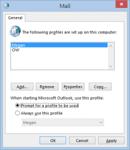 When, why and how to create a new Outlook profile