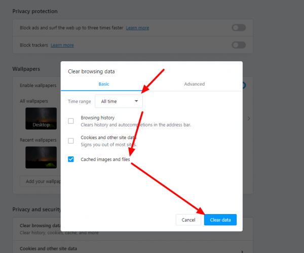 How to clear browser cache on Windows - HostPapa Knowledge Base