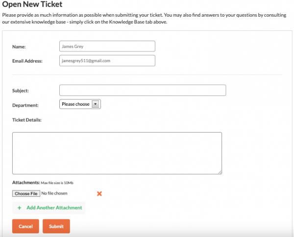 How to open and access a HostPapa support ticket