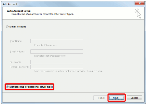 How to add Google Workspace email to Outlook 2013