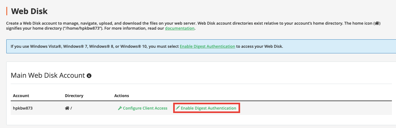 How to use cPanel’s Web Disk | HostPapa Support