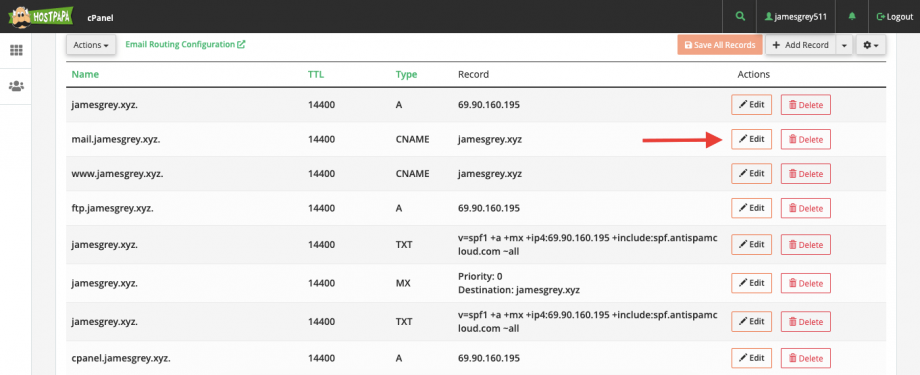 How to change CNAME record | HostPapa Support