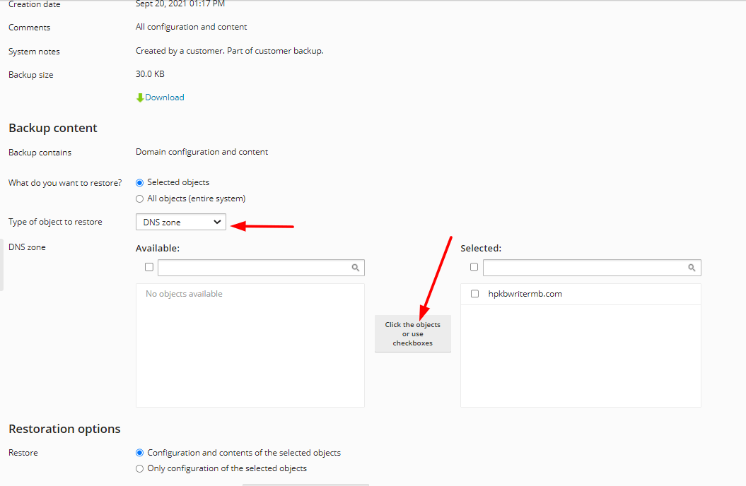 How to create and restore a backup in Plesk | HostPapa Support