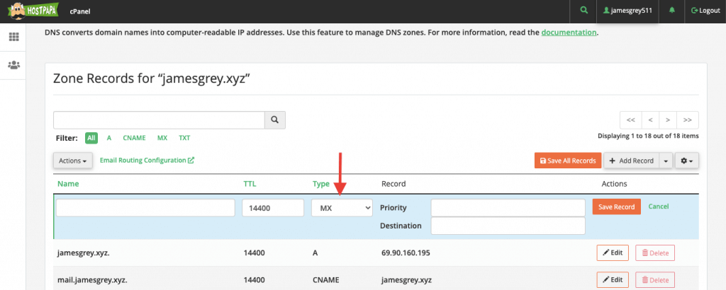 How to create an MX record in DNS | HostPapa Support
