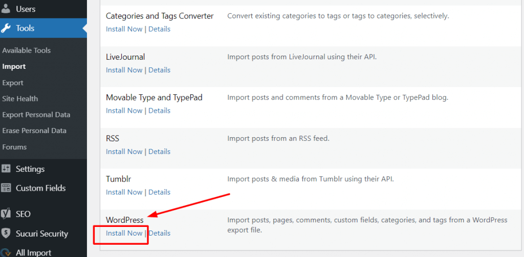 How to import content in WordPress - HostPapa Knowledge Base