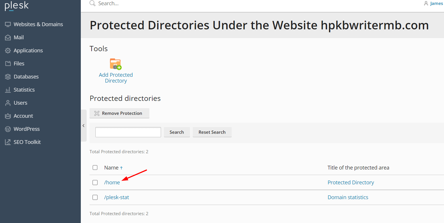 How to add a password to protect a website in Plesk | HostPapa Support