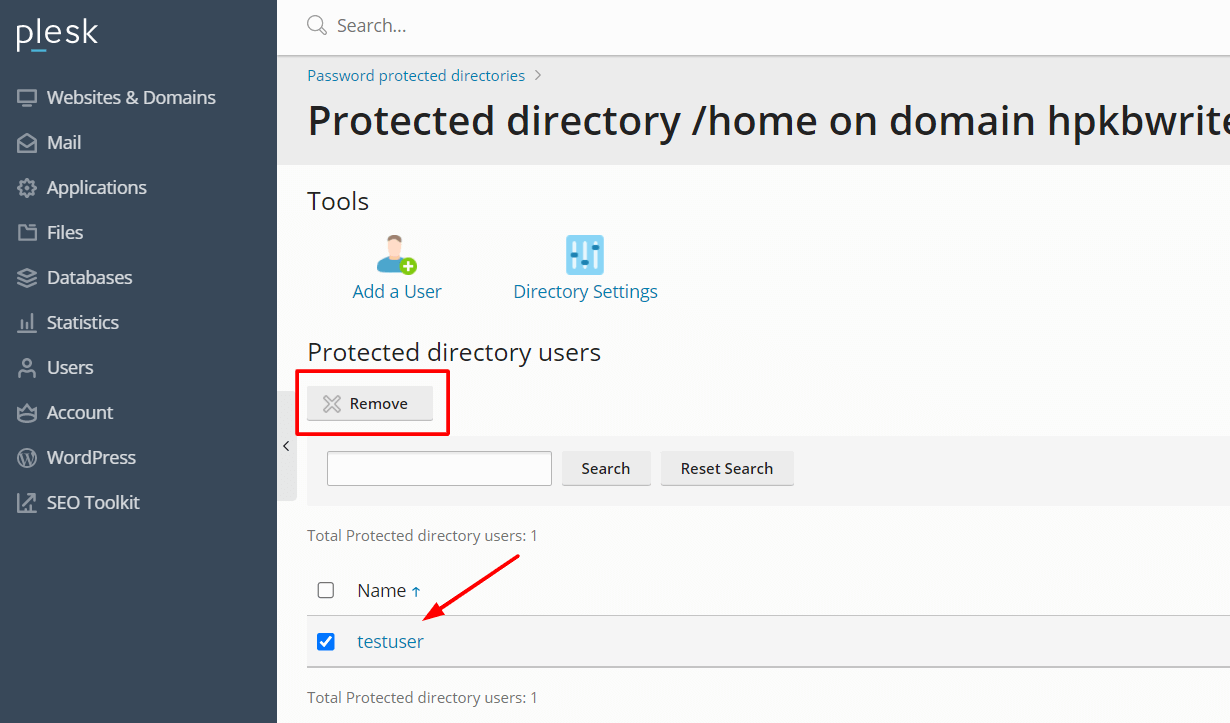 How to add a password to protect a website in Plesk | HostPapa Support