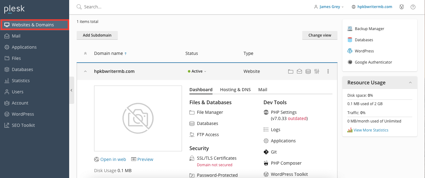 How to preview your Plesk site | HostPapa Support