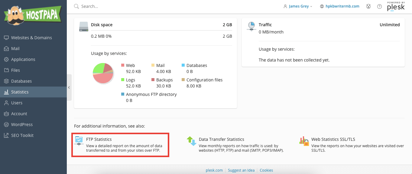 How To View Web Statistics In Plesk Hostpapa Support