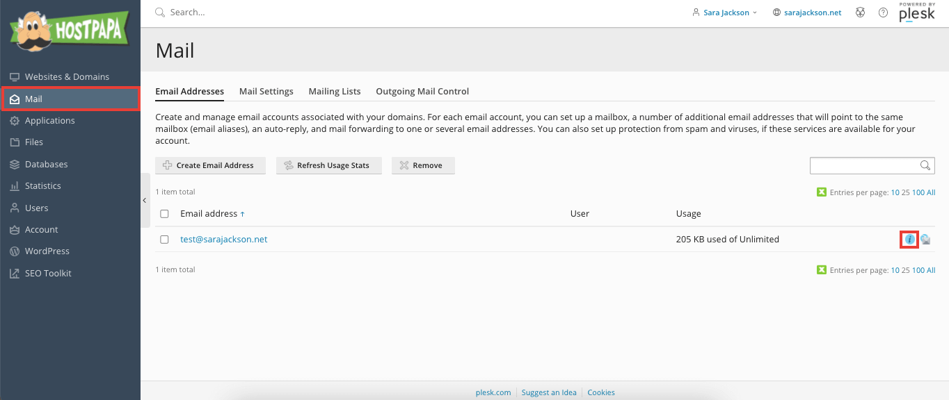 How to access Plesk from Apple Mail | HostPapa Support