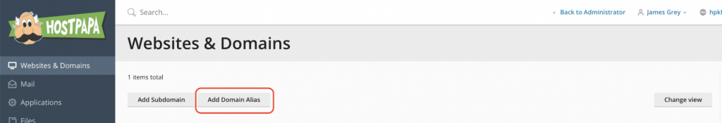 How to add a domain name alias in Plesk | HostPapa Support
