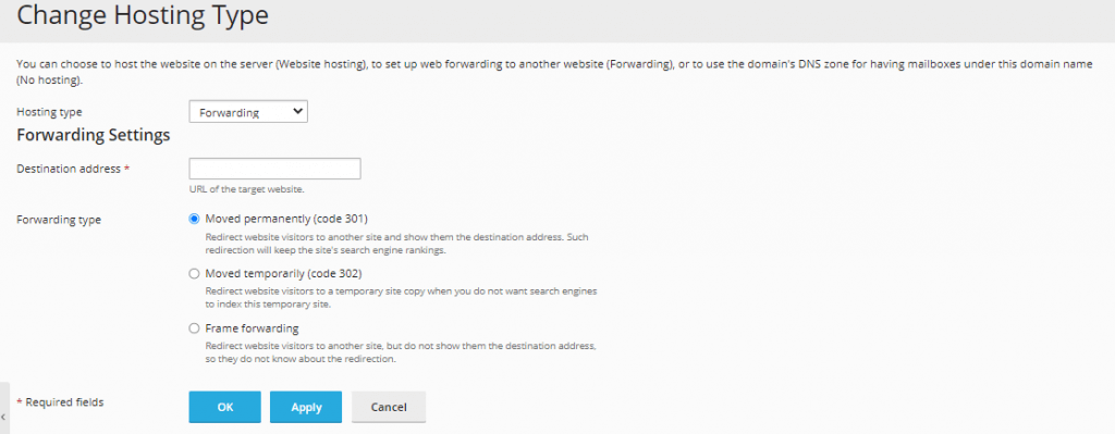 How to forward a domain in Plesk | HostPapa Support
