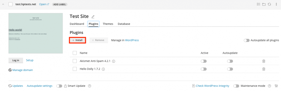 How to manage WordPress plugins in Plesk | HostPapa Support