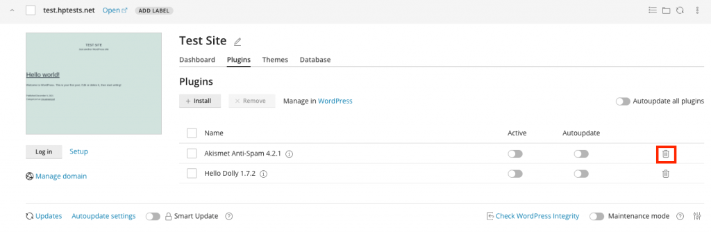 How to manage WordPress plugins in Plesk | HostPapa Support